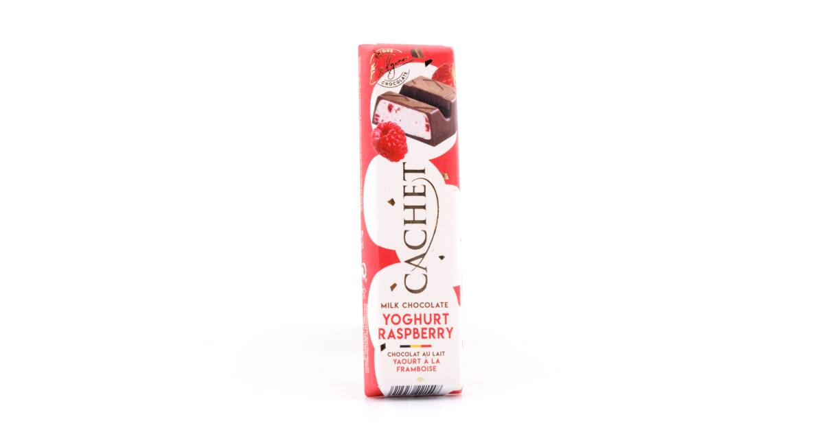 Cachet Milk Chocolate Yoghurt Raspberry Riegel Vollmilchschokolade ...