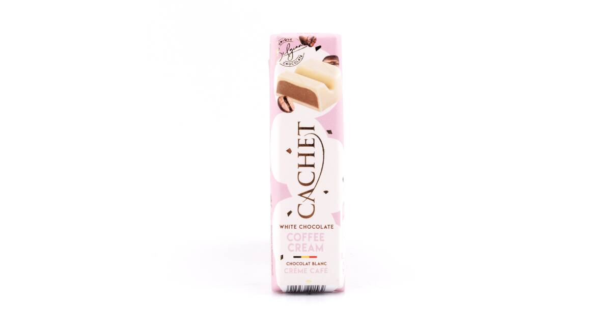 Cachet White Chocolate Coffee Cream Riegel Weiße Schokolade gefüllt mit ...