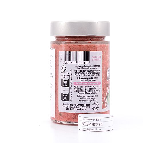 Christian Potier S.A. Pesto Rosè Rosa Pesto-Sauce aus roter Beete mit ...
