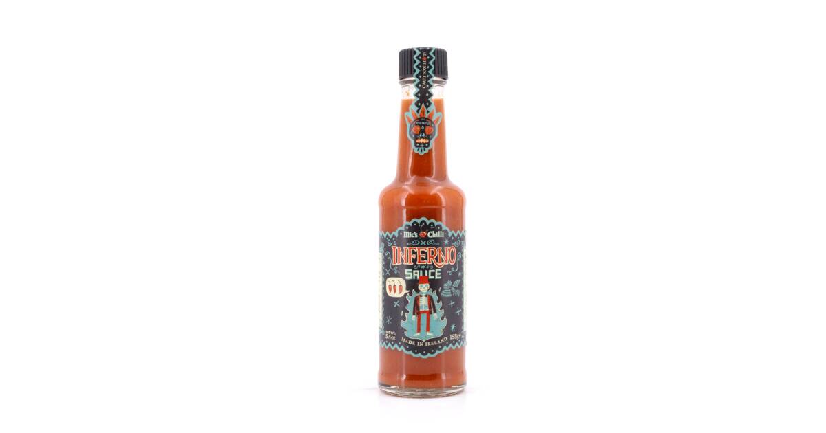 Mic's Chilli Inferno Original feurig-scharfe Chili-Sauce 8 Habanero ...