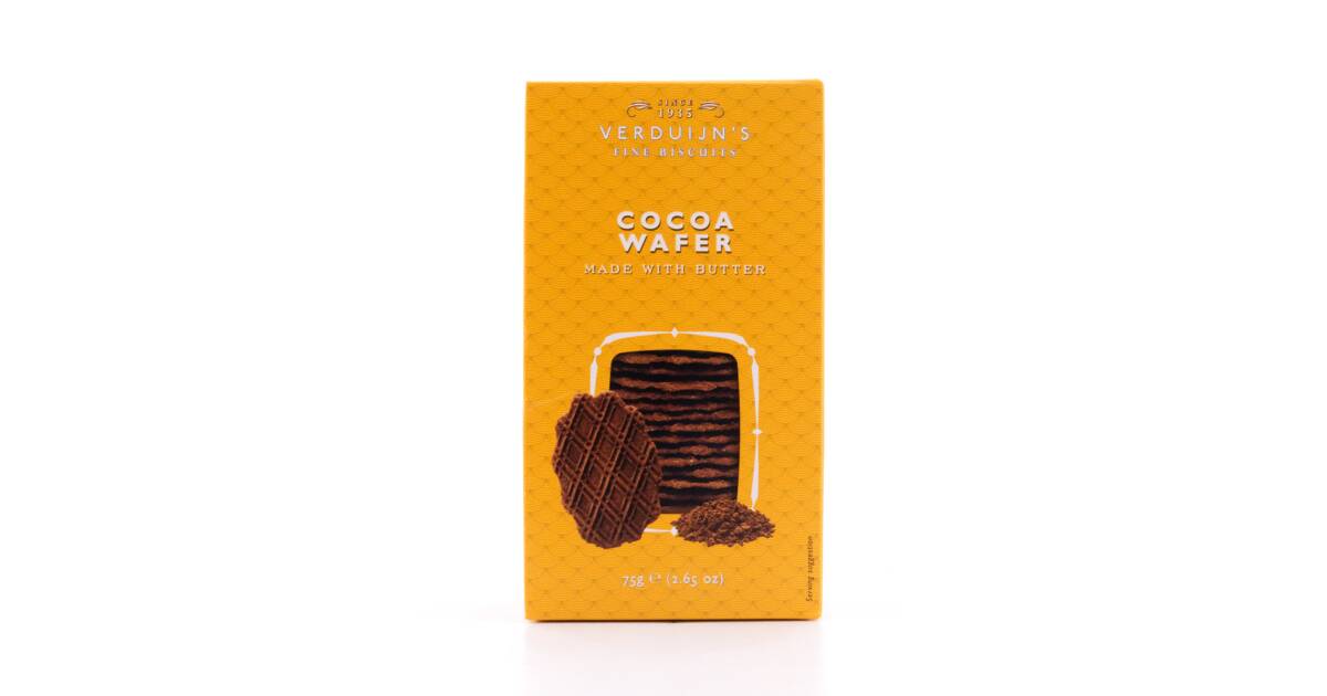 Verduijn's Cocoa Wafer Kakaowaffeln 75 Gramm
