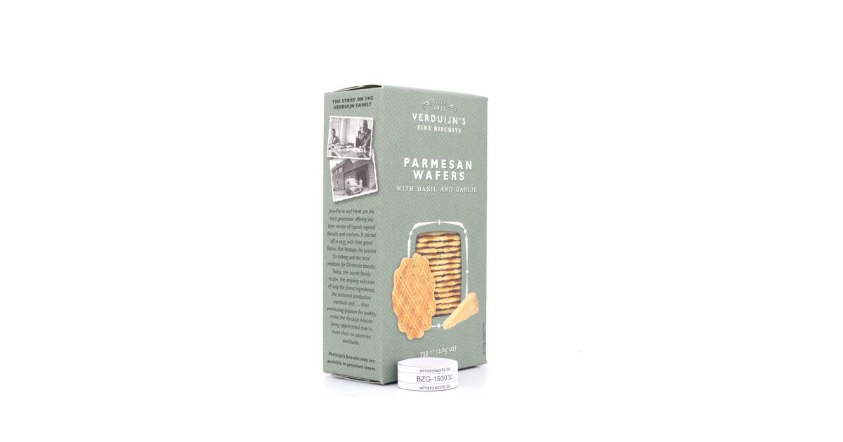 Verduijn's Parmesan Wafer Crackers Waffeln mit Parmesan, Basilikum und ...